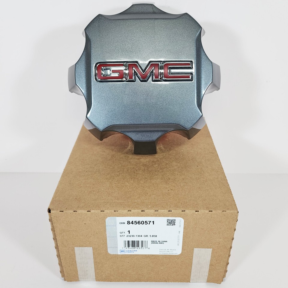 ONE 2021-2024 GMC Sierra 2500 3500 SLT # 5950 Wheel GRAY Center Cap ...