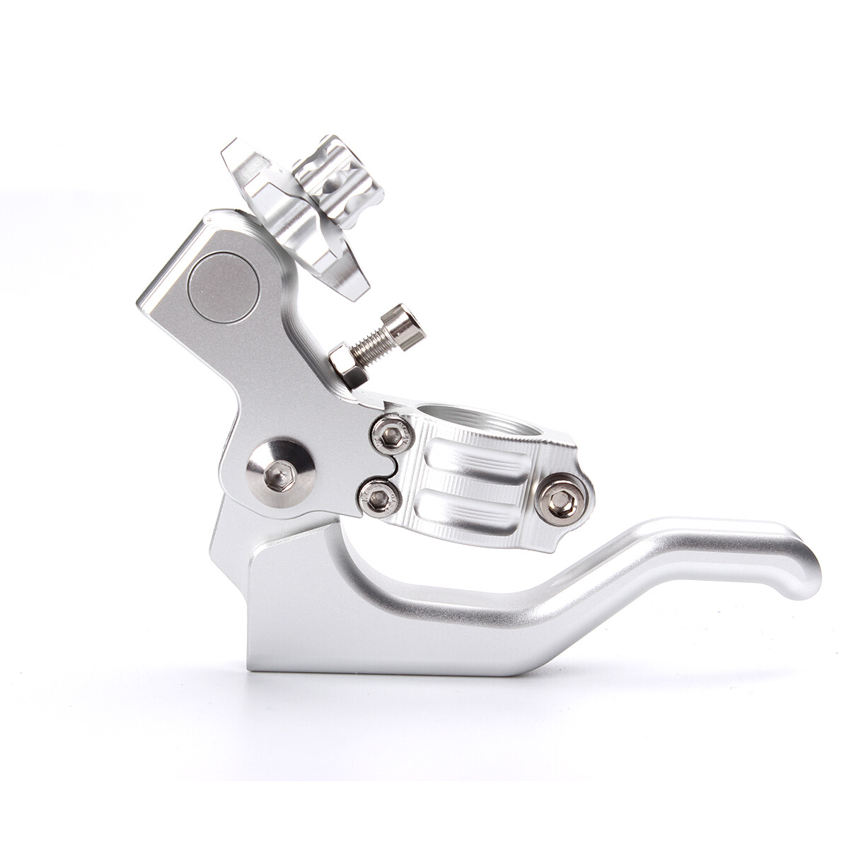 7/8"22mm Universal Short Motorcycle Stunt Cable Clutch Lever Silver ...