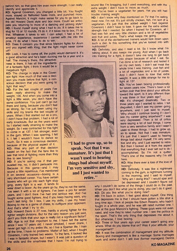 1983 Boxer Howard Davis Jr | eBay