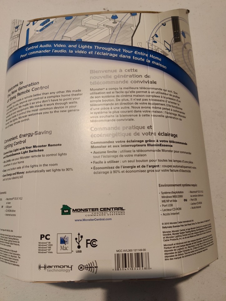 Monster MCC AVL300-S Home Theater & Lighting Controller W/Omnilink | eBay