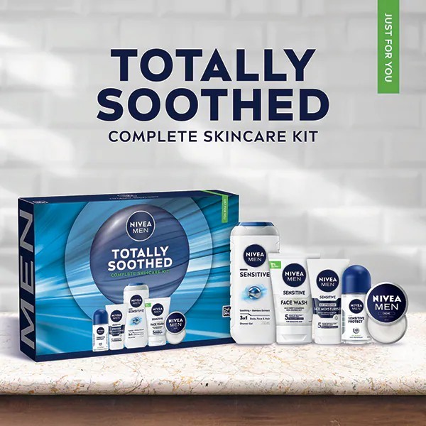 NIVEA MEN Calm & Fresh 5-Piece Skincare Gift Set – Complete Daily ...