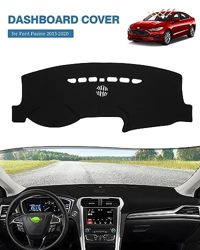 FIILINES Dash Cover Fit for Ford Fusion 2013-2020 Dashboard Cover ...