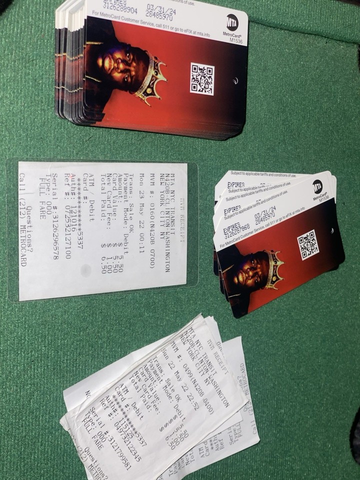 Notorious BIG Metro Card Biggie Smalls NYC 2022 Limited Edition ...