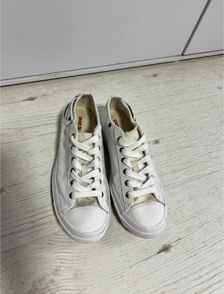 Diesel Exposure IV low sneakers leather white 9 | eBay