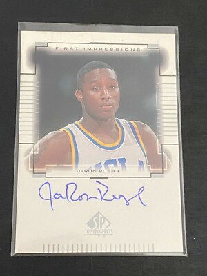 🏀 2000-01 Upper Deck SP Authentic First Impressions Auto #JR Jaron RUSH ...