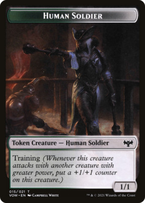 10 Token Cards - HUMAN SOLDIER Tokens - Innistrad: Crimson Vow - Magic ...