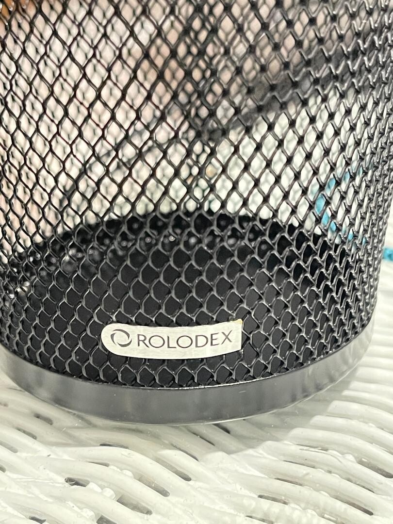 USED Rolodex 62557 Mesh Durable Pencil Cup Holder 5 1/4"H x 4 1/4"D(2A ...