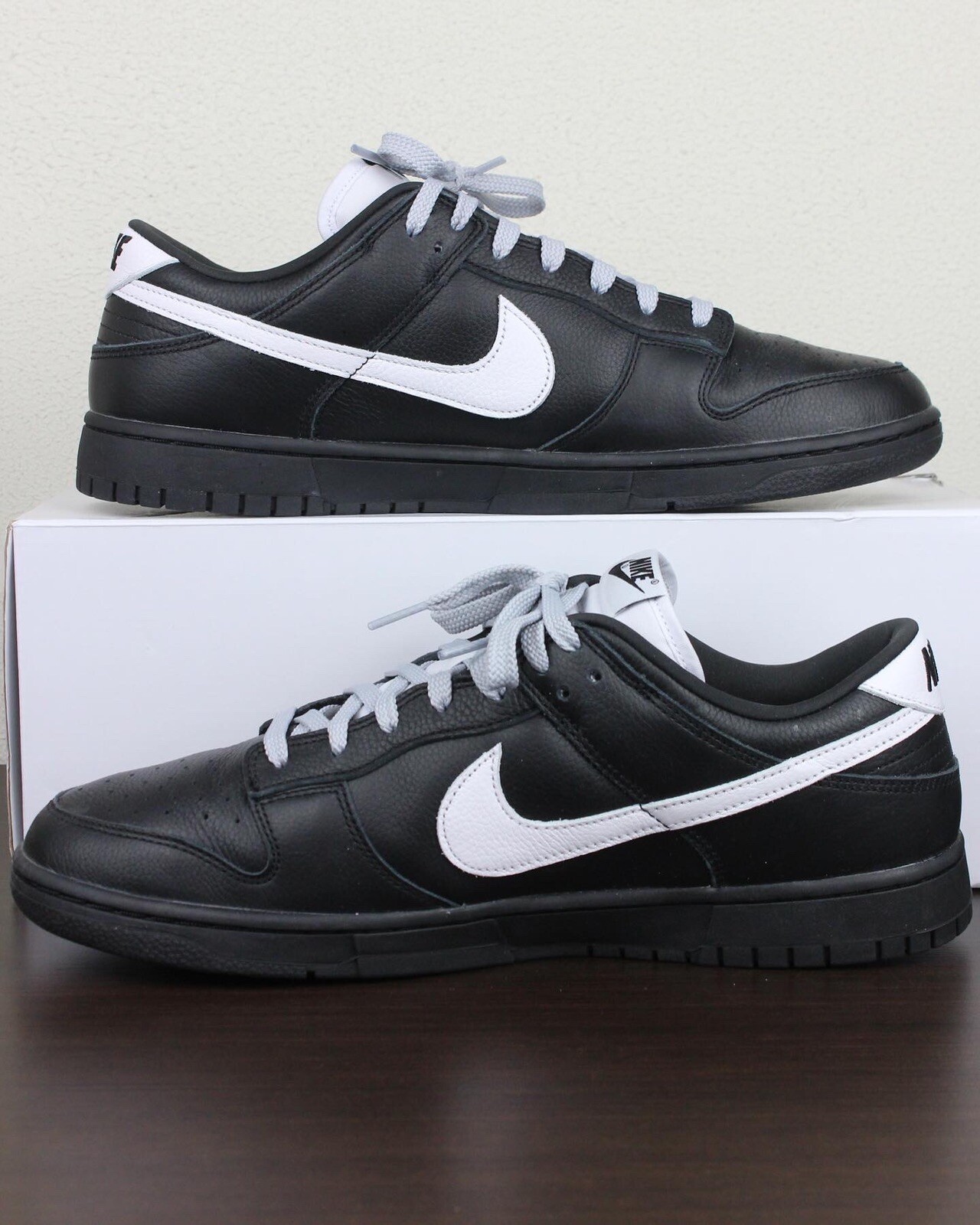 Custom Nike Dunk by You Black Reflectived Swoosh And … - Gem