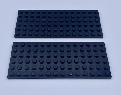LEGO Parts Lot x (2) Ct ~ Black Plate 6 x 14~ No 3456 | eBay