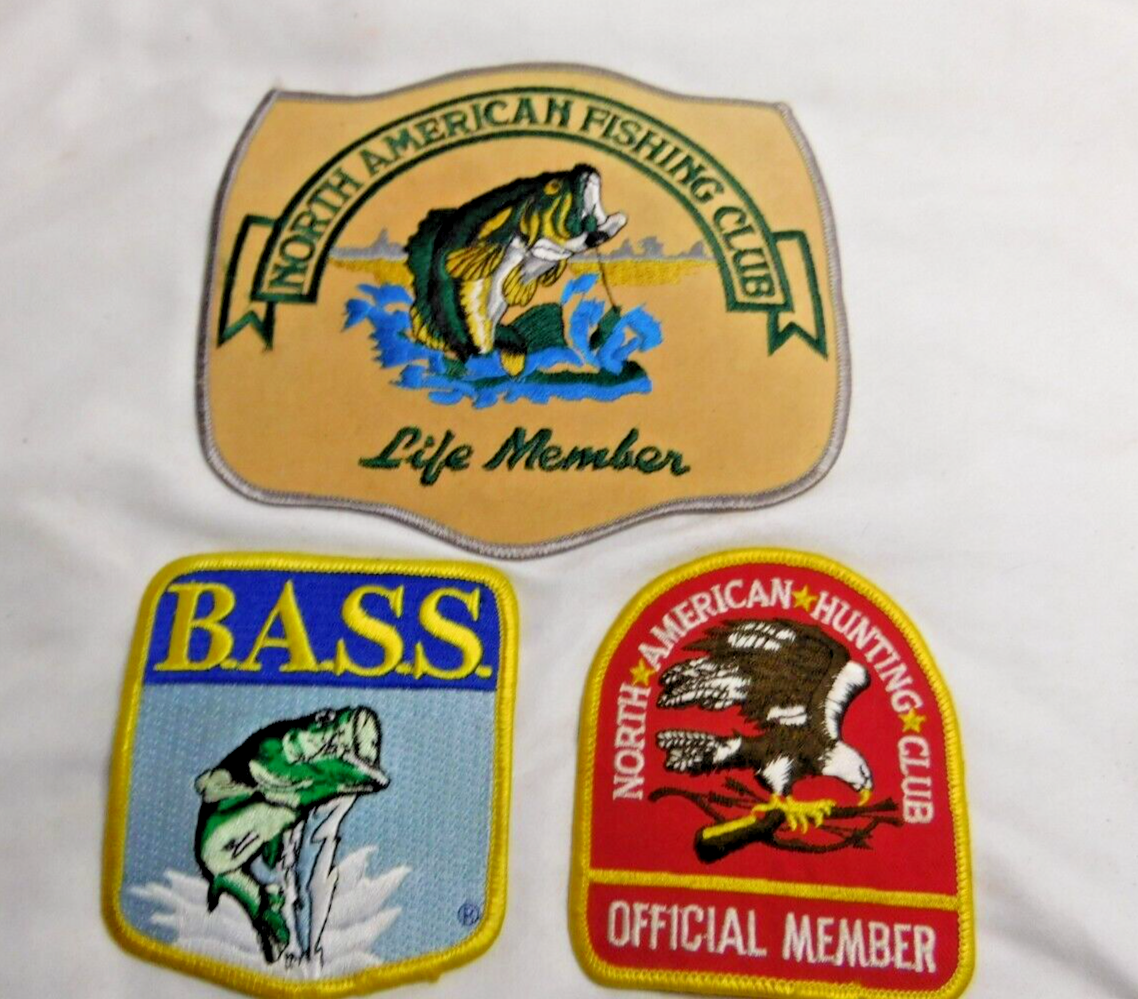 North American Fishing Club Life Member 6” x 5” Patch Hunting Club Lot ...