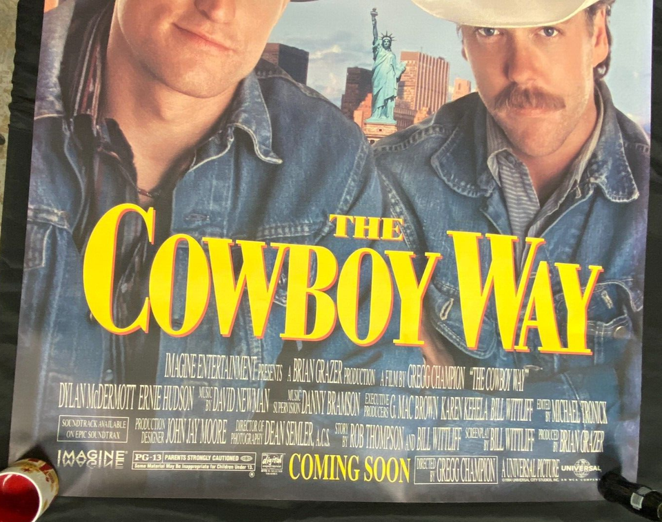 1994 The Cowboy Way Advance Promo Movie Double Sided 4x6ft Poster ...
