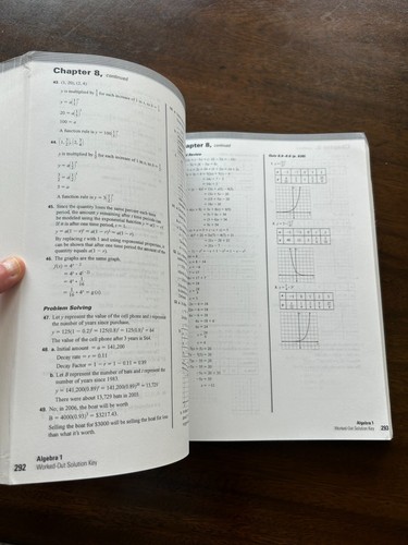 HOLT MCDOUGAL LARSON ALGEBRA 1: WORKED-OUT SOLUTIONS KEY By Mcdougal ...