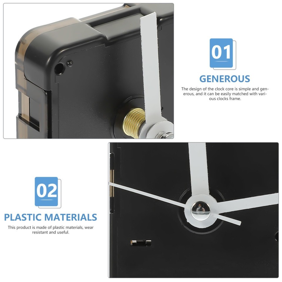 Clock Mechanism Kit Battery Operated Replacement Movement For Wall ...
