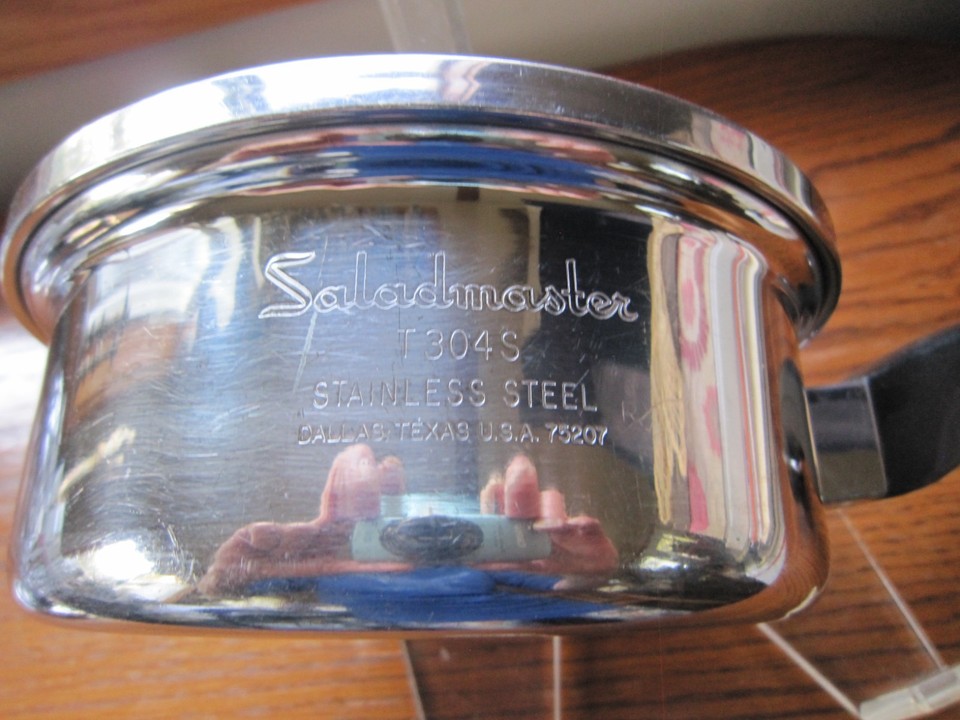 Saladmaster T304S Stainless Steel Sauce Pan Pot 1 Qt. w/ Vapor Vent Lid ...