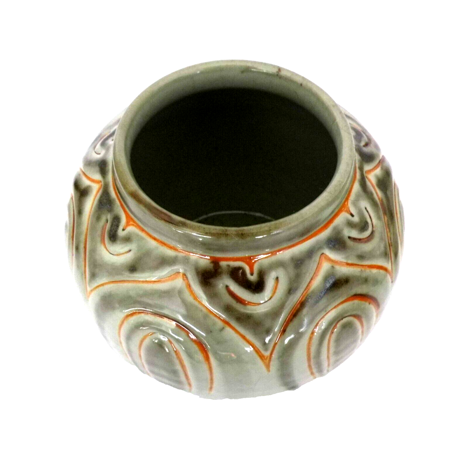 Agnete Hoy studio pottery vase 18cm dia | eBay UK