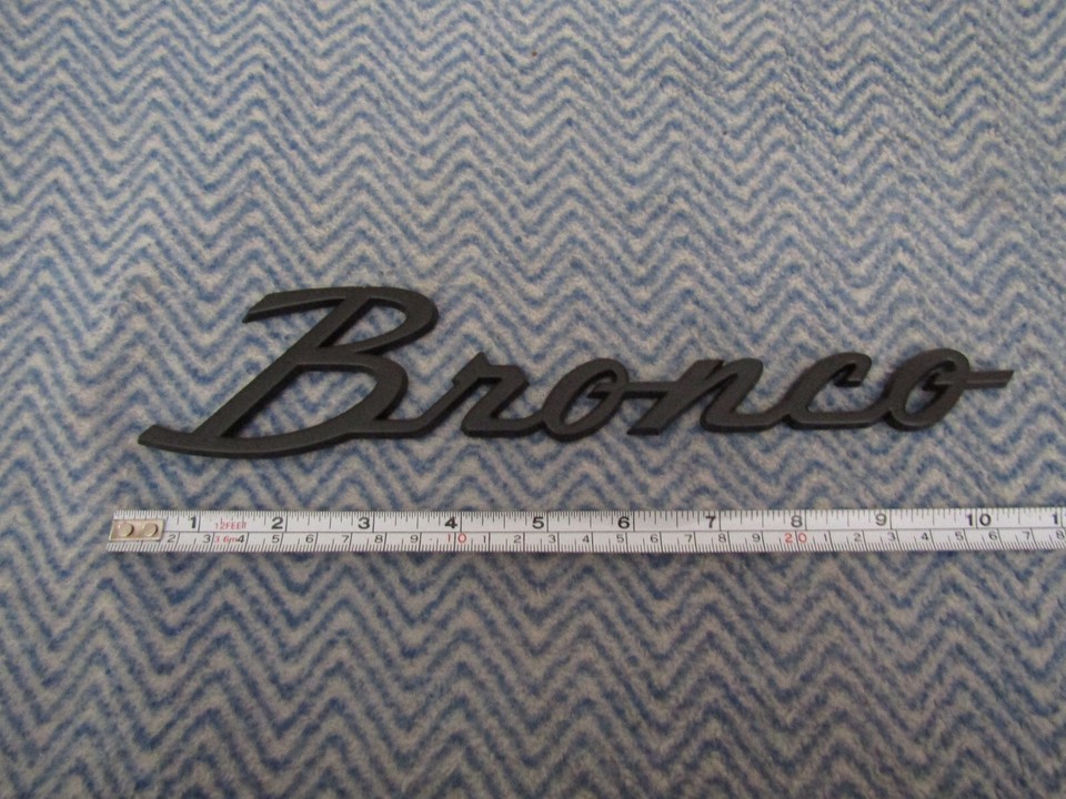 1966 - 1977 2021 2022 2023 FORD BRONCO SCRIPT FENDER EMBLEMS 2PCS IN ...