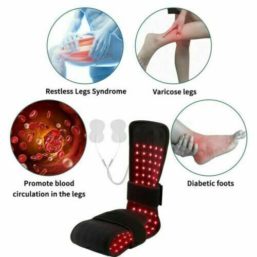 660nm&880nm Infrared Red Light Therapy Leg Arm Foot Wrap Pad for Pain ...