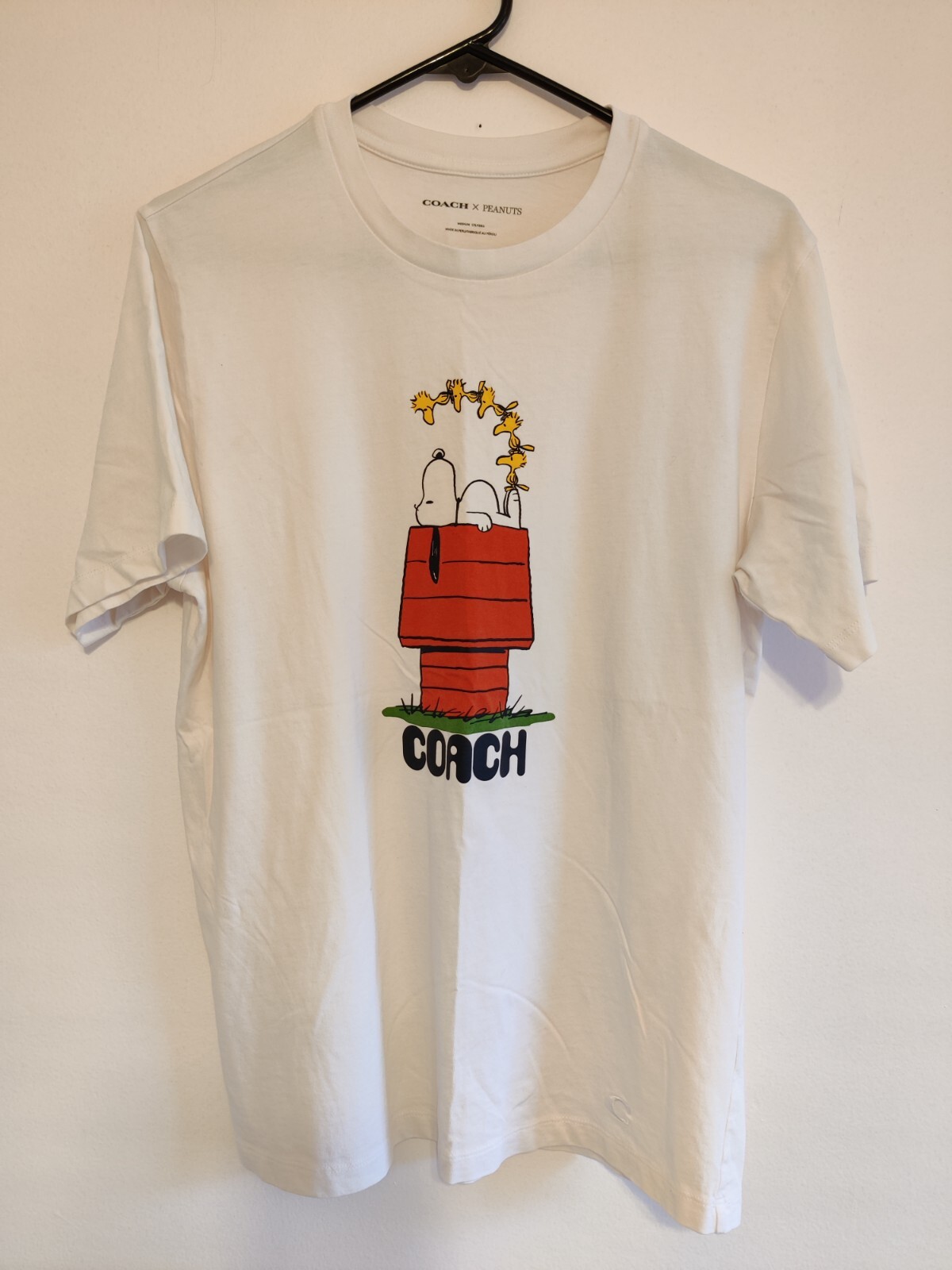 Coach X Peanuts Snoopy Signature Graphic Printed T-Shirt White Size ...