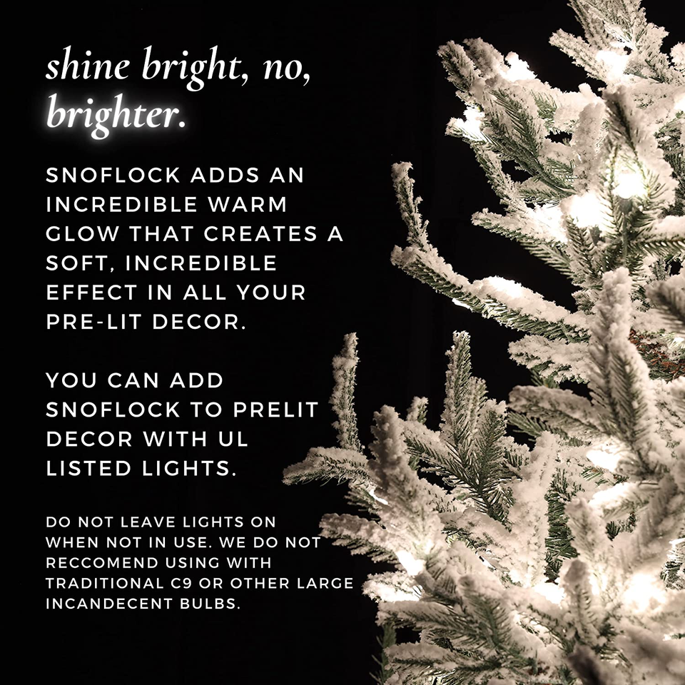 Snoflock the Original Premium Self-Adhesive Snow Flock Powder with ...