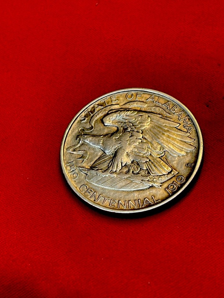 1921 Alabama Centennial Silver Commemorative Half Dollar ~ DDR | eBay