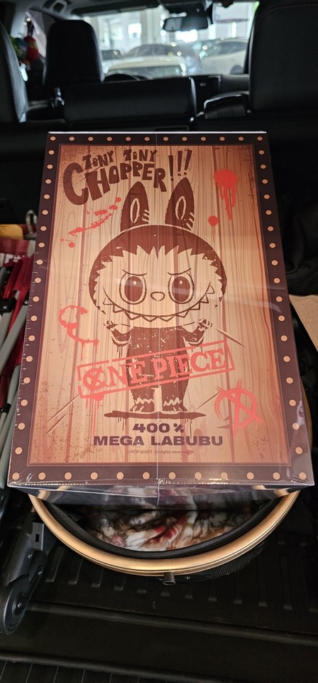 Mega Labubu 400% Tony Tony Chopper Pop Mart The Monsters New Sealed Box ...