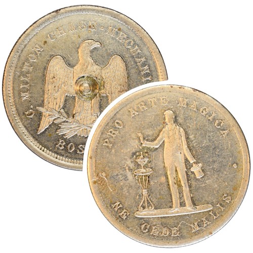 (1895) Boston MA Victorian Magician C Milton Chase Merchant Token ...