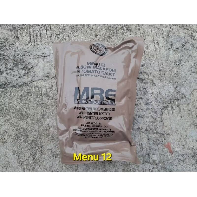 Military Ready Eat Meals MRE Case Insp 2025 USA Menu Trek Ration Camp ...
