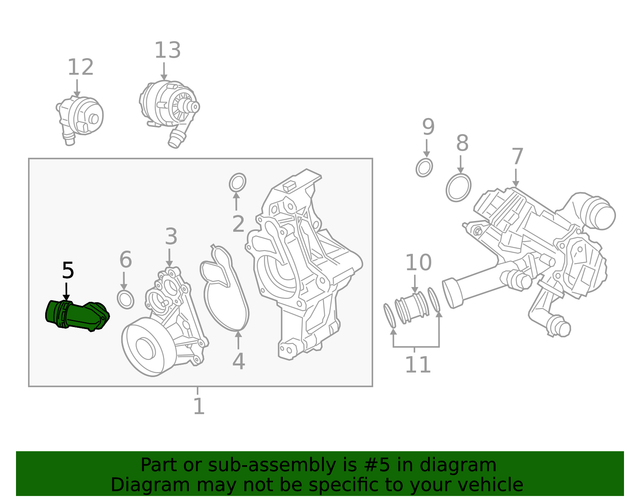 For BMW X5 2019-2020 BMW 11518482258 Engine Water Pump Outlet Pipe for ...