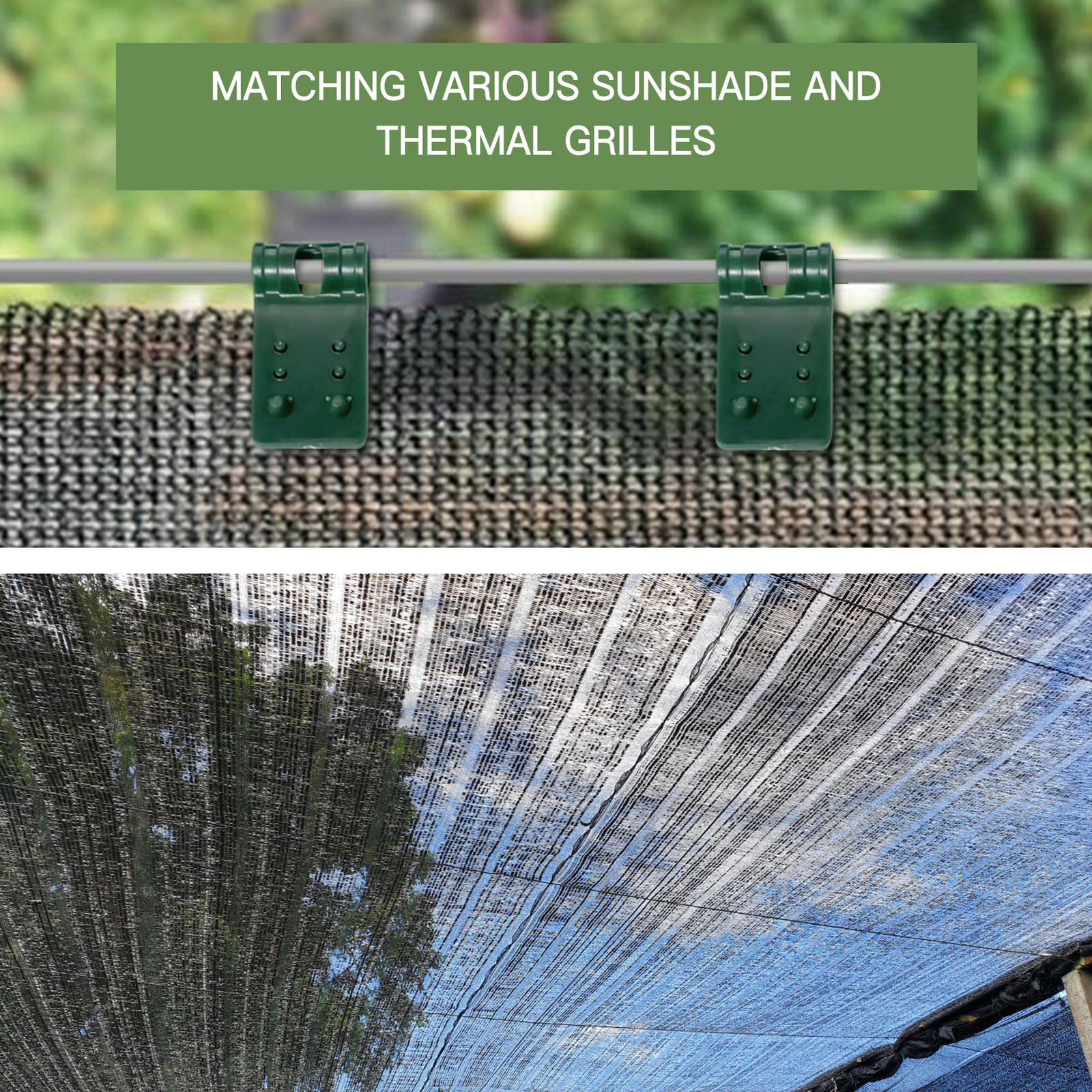 Up 100PCS Sunshade Net Clip Shade Cloth Clips Fix Clamp Greenhouse ...