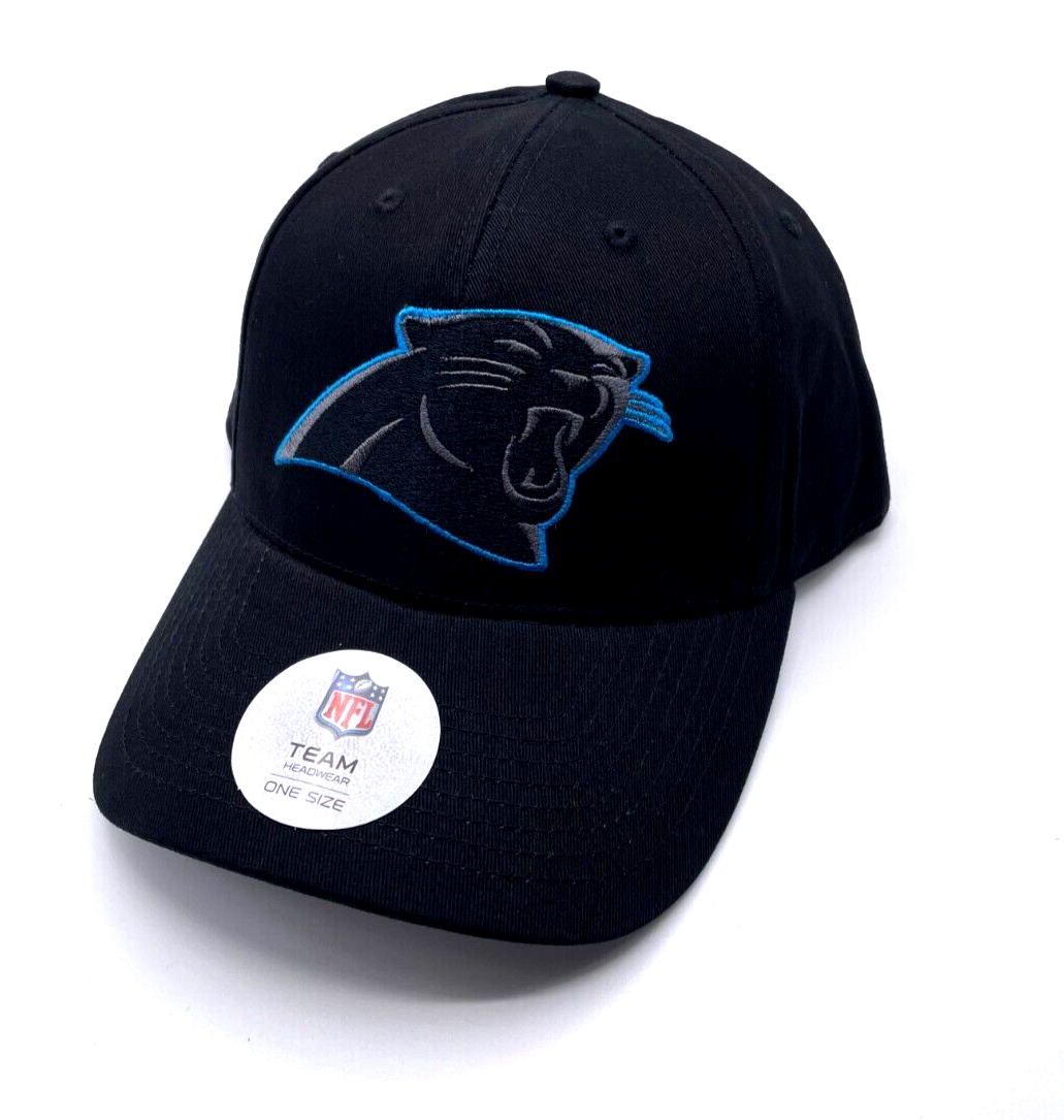 CAROLINA PANTHERS BLACK ADJUSTABLE HAT MVP AUTHENTIC NFL FOOTBALL TEAM ...