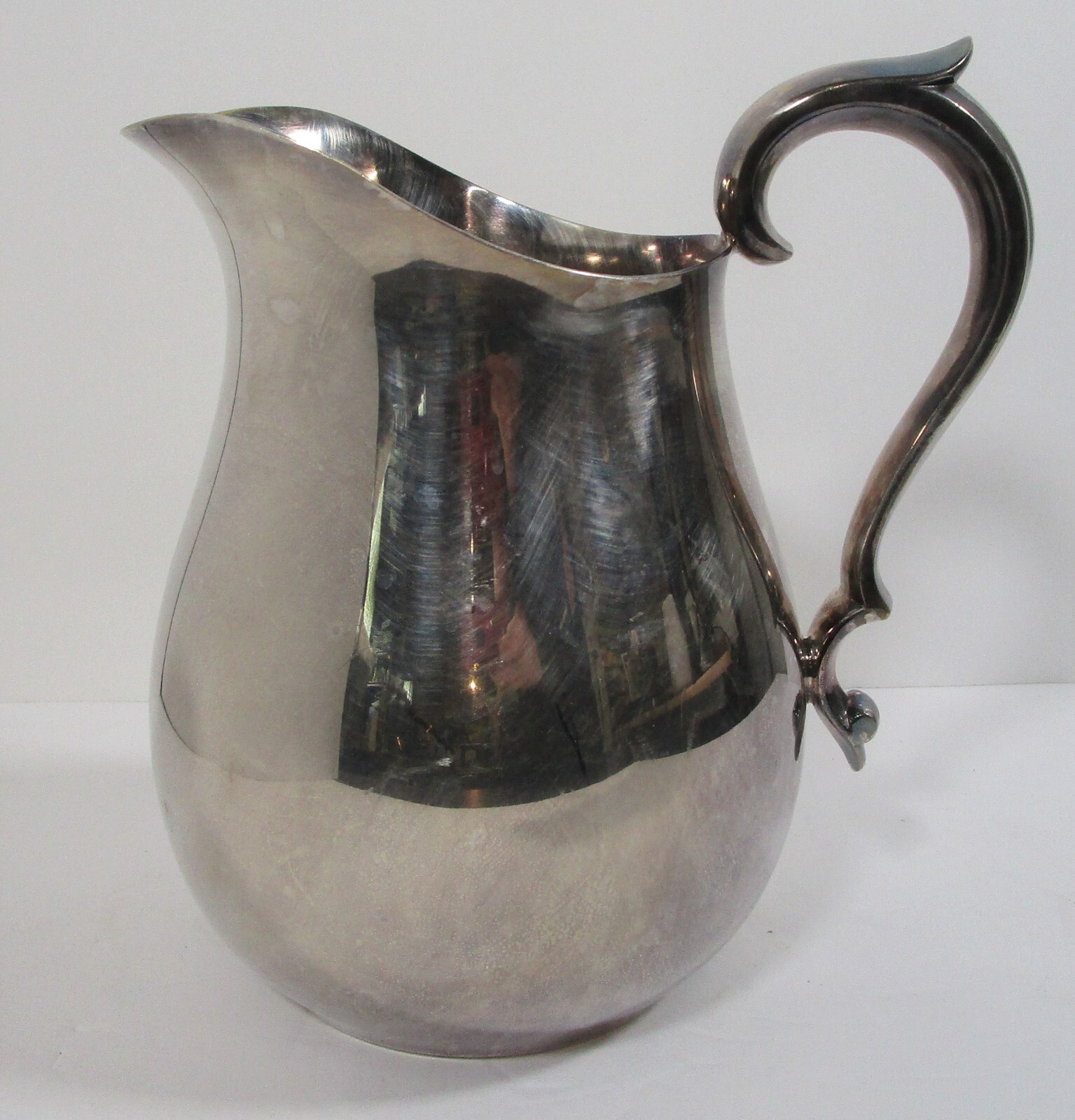Reed and Barton Silverplate Water Tea Pitcher w/ Ice Rim 7 inches tall ...
