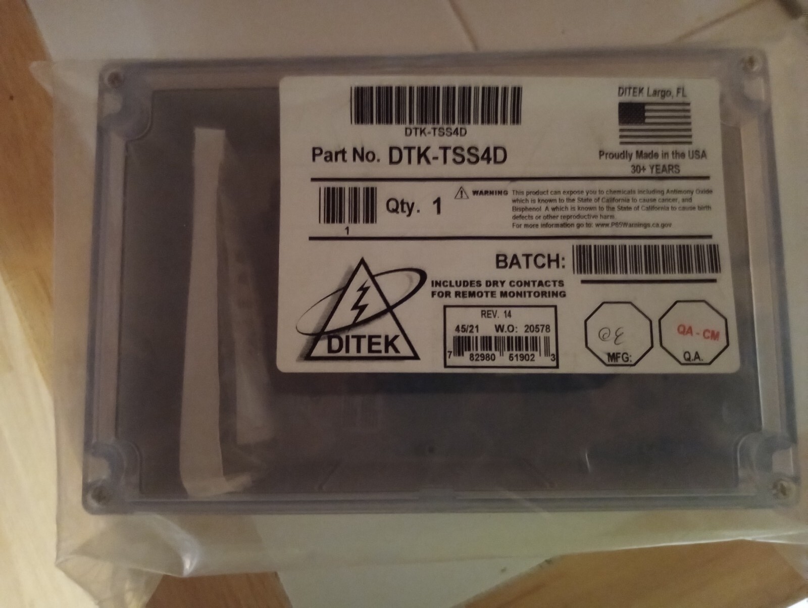 DITEK DTK-TSS4D 120VOLT SURGE PROTECTOR W/ENCLOSURE | eBay