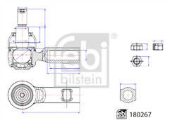 febi 180267 Tie Rod End for sale online | eBay UK