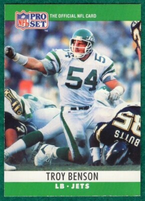 Troy Benson - 1990 NFL Pro Set #233 - New York Jets Football Card | eBay