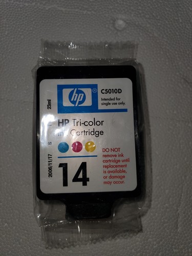 HP Genuine 14 Ink & Printhead tri Color Sealed Date: Expired 2006/11/17 ...