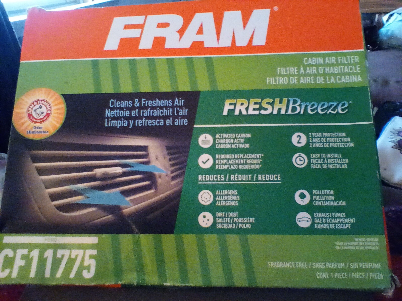 Fram CF11775 - Air filter cross reference