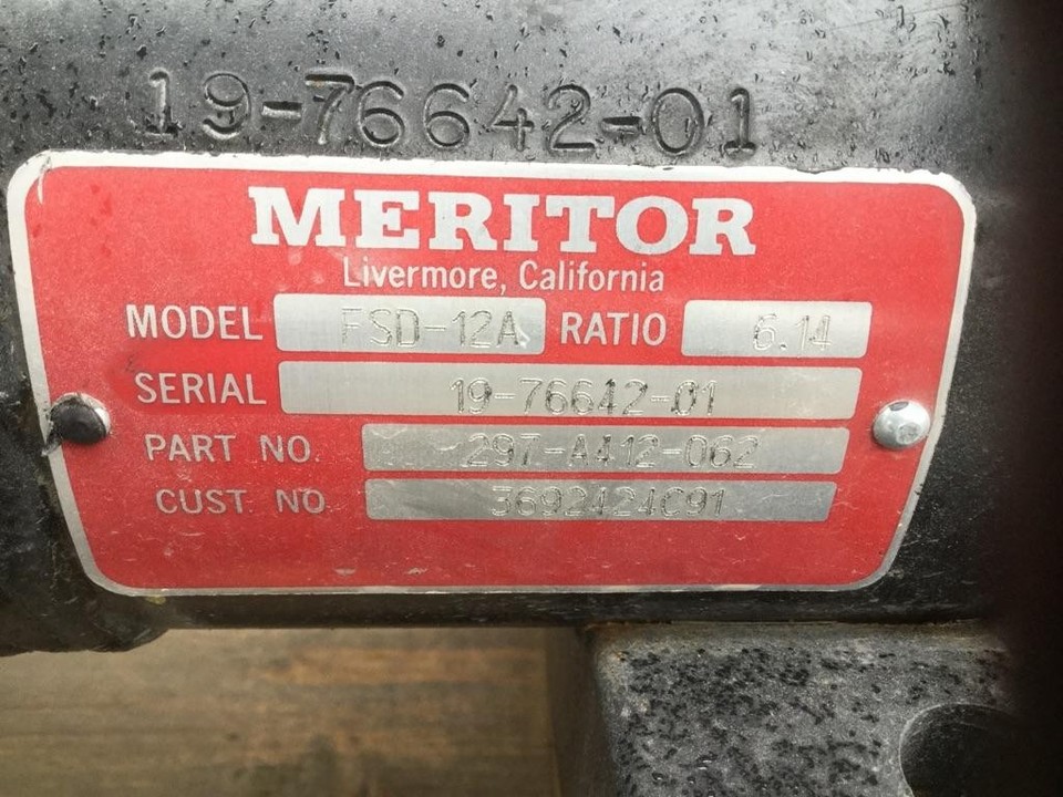 3692424C91, 297-A412-062 FABCO FSD-12A AXLE ASSEMBLY FRONT (DRIVING ...