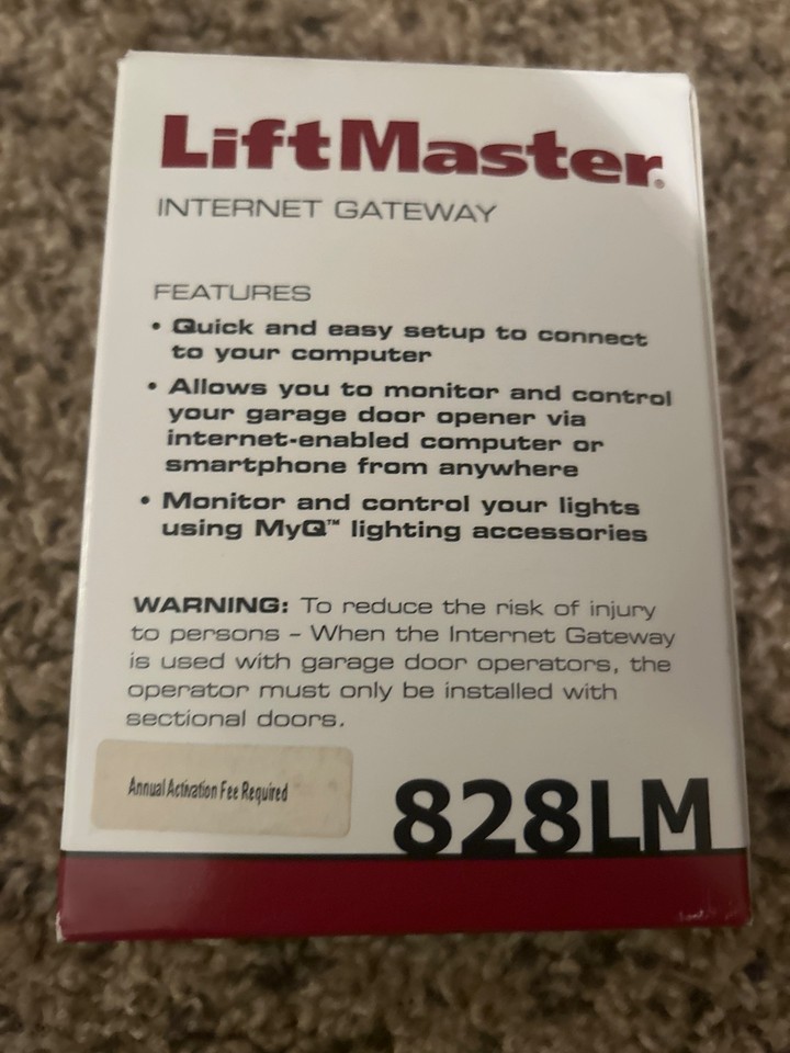 LiftMaster 828LM Internet Gateway Remote Light for MyQ-Enabled Garage ...