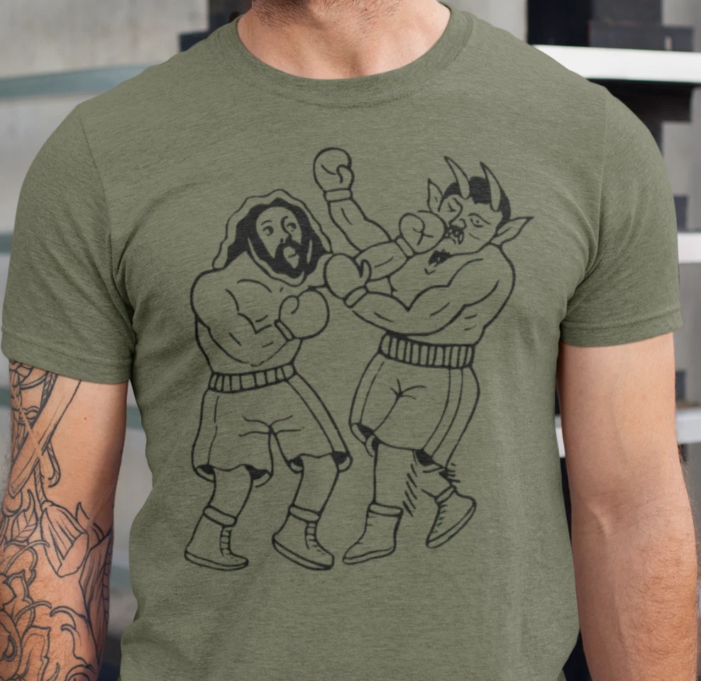 Jesus Vs Devil Boxing