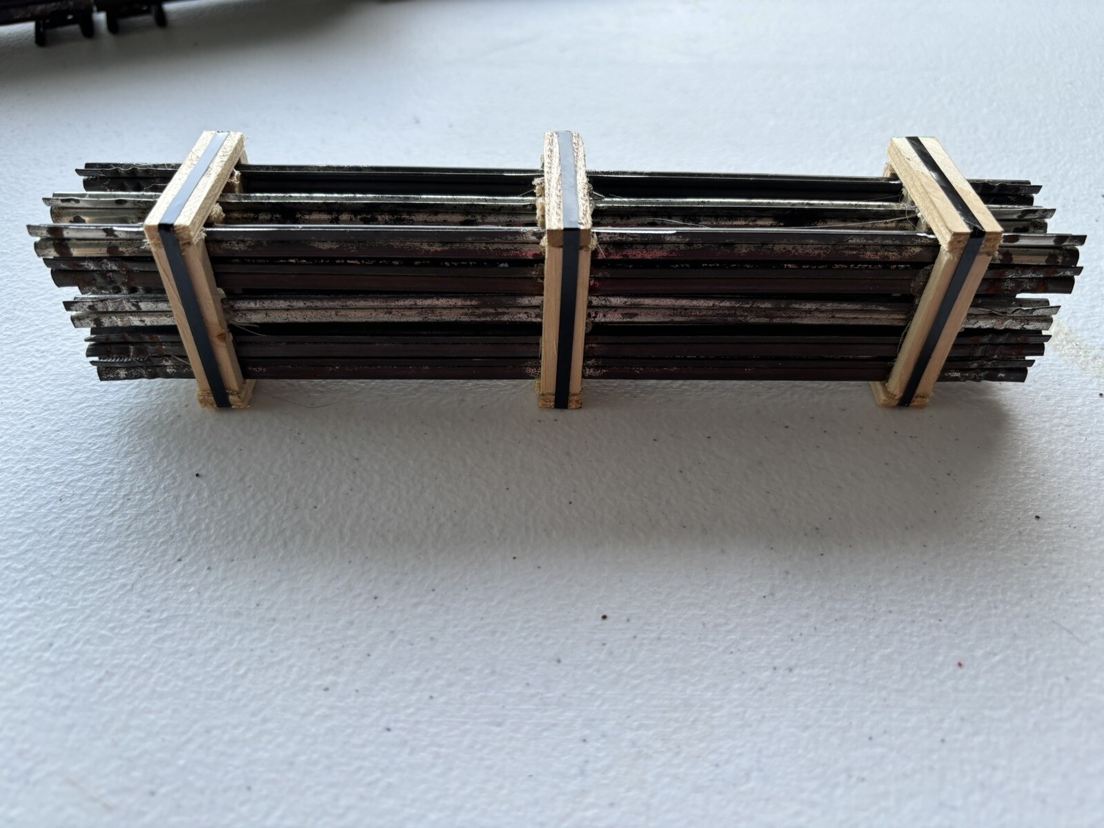 O Scale Custom Made Rail Track Flatcar Load | eBay