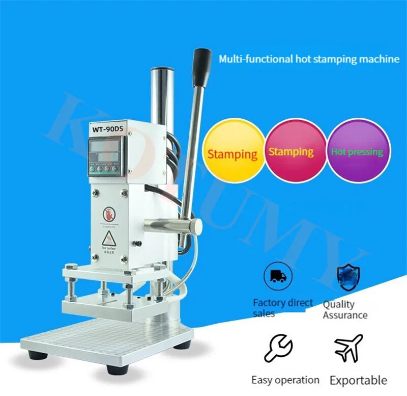 Desktop Small Manual Hot Stamping Machine Leather Hot Press Stamping ...