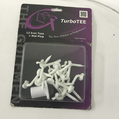 The Golfmen TurboTEE 12 Iron Tees Pack and 1 Mat Plug Angle Performance ...