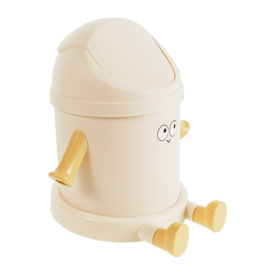 Mini Desk Bin Cartoon Character Trash Can Countertop Waste Basket ...