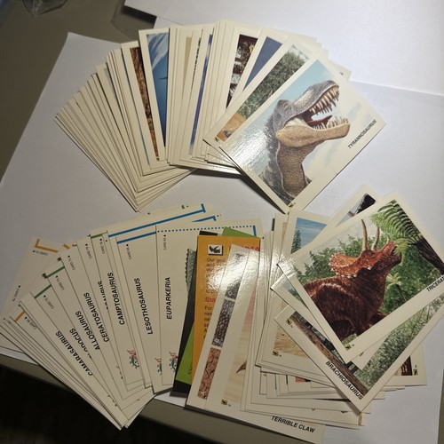 DINOSAURS trading card set 80 cards Dinocardz - educational | eBay