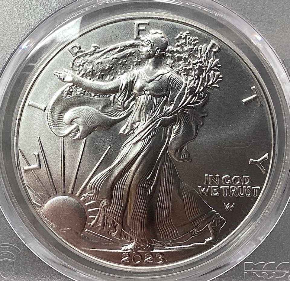 2023 American Silver Eagle - PCGS - MS 70 - 1st Strike - Lenny Wilkens ...