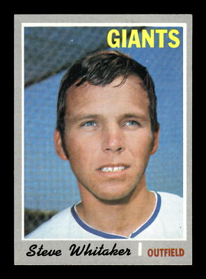 Steve Whitaker 1970 Topps MLB Baseball #496 San Francisco Giants Set ...