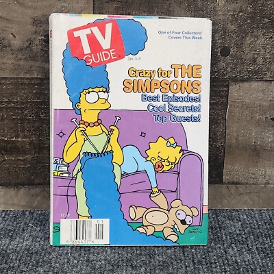 TV Guide Magazine Jan 3-9 1998 Crazy For The Simpsons Marge & Maggie ...