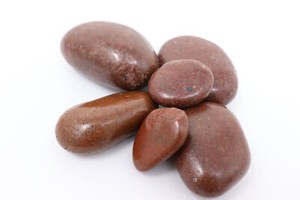 20kg Polierter Kiesel Flusskiesel Kieselsteine Gartenkies Zierkies rot ...