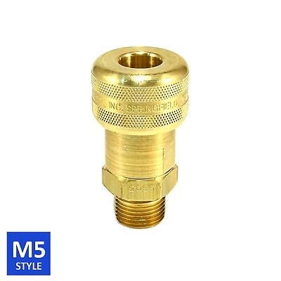 Foster 5 Series Brass Quick Coupler 1/2 Body 1/2 NPT Air Hose and Water ...