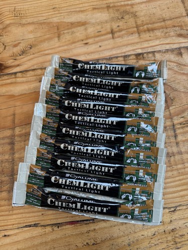 4” Chemlight Cyalume. 6 Hr Duration . Colour - Blue 10 per pack glow ...